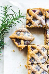 Vegan Raspberry Linzer Bars – Big Box Vegan