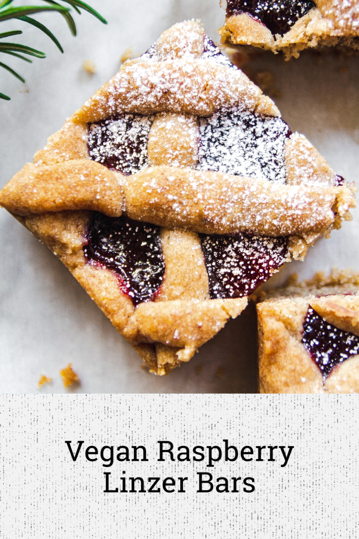 Vegan Raspberry Linzer Bars – Big Box Vegan