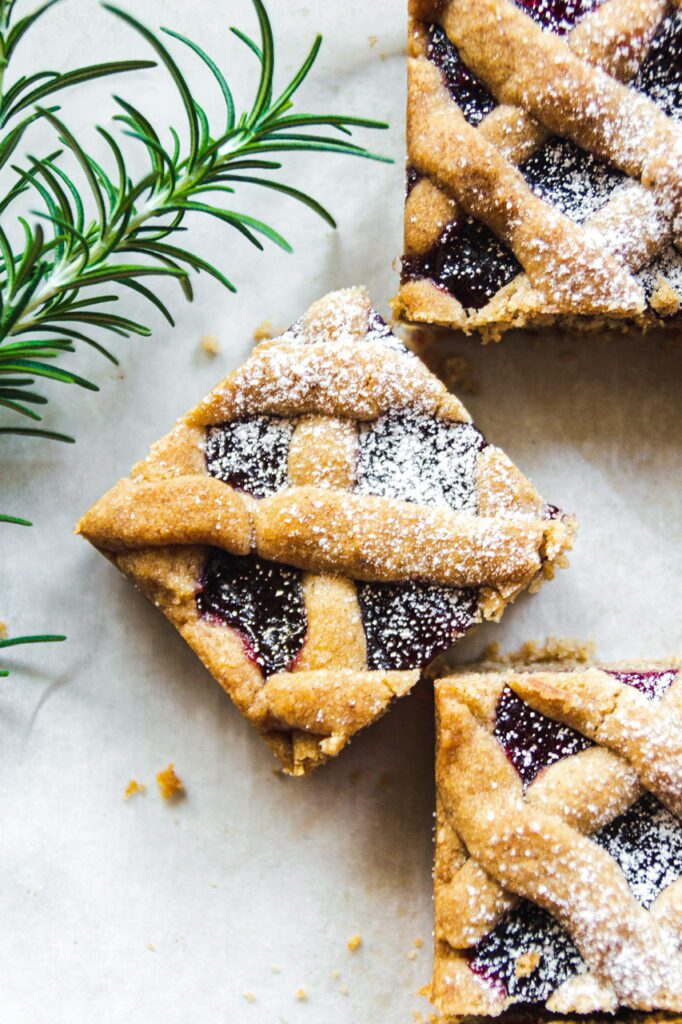 Vegan Raspberry Linzer Bars – Big Box Vegan