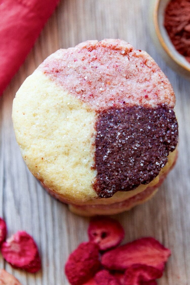 Vegan Bakery Style Neapolitan Sugar Cookies – Big Box Vegan